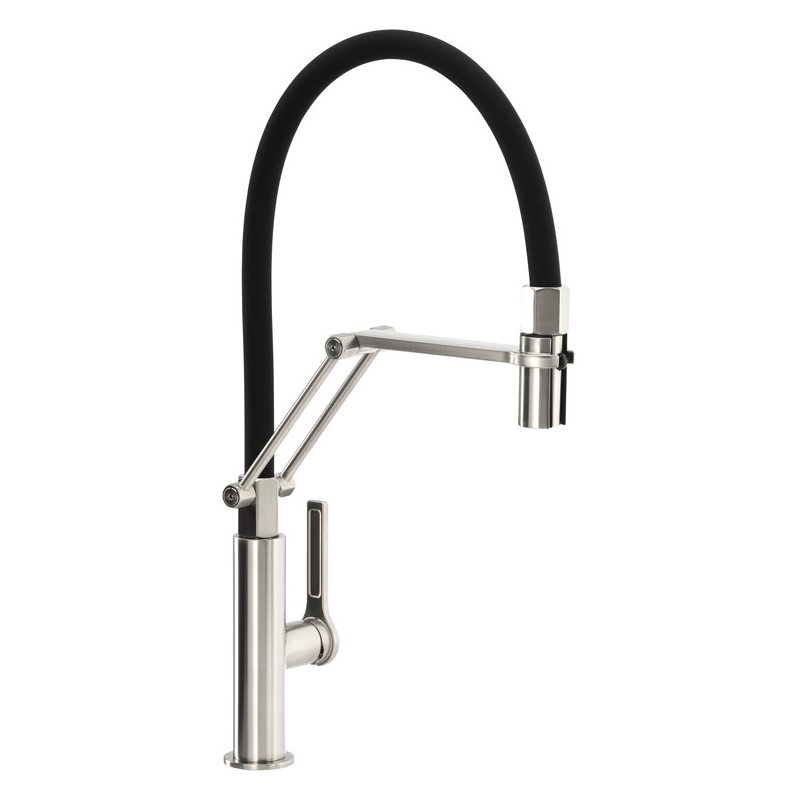 Abode Hex Professional Kitchen Mixer Tap Brushed Nickel abode-hex-professional-kitchen-mixer-tap-brushed-nickel