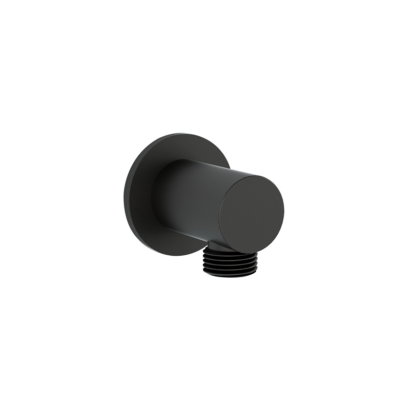 Imex Round Wall Outlet Elbow Matt Black