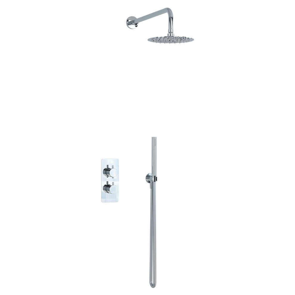 Imex Ravine Concealed Shower Set with Fixed Head & Handset Chrome
