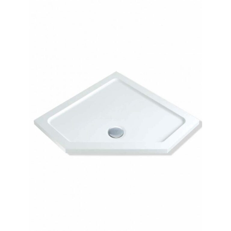 MX Elements 900 x 900mm Pentagon Shower Tray & 90mm Waste