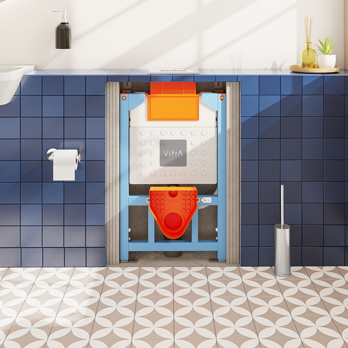Vitra Unity Reduced Height 82cm WC Frame for Wall-Hung Toilet Pans